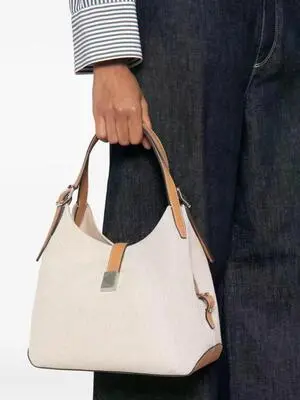 Kate Spade New York Canvas Tote Bag With Leather Trim