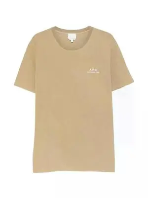 A.p.c. Rue Madame" Logo T-shirt - Neutrals