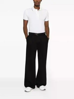 TOM FORD Tipping-detail Short-sleeve Polo Shirt