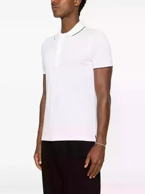 TOM FORD Tipping-detail Short-sleeve Polo Shirt