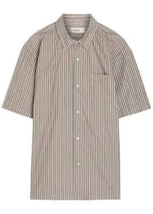 FORET Striped Cotton Shirt