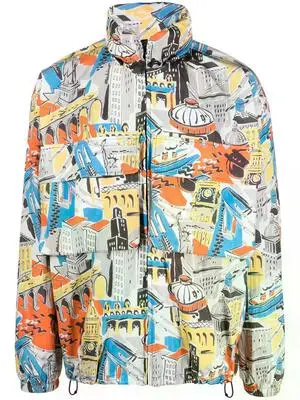 Moschino Graphic-print Hooded Jacket