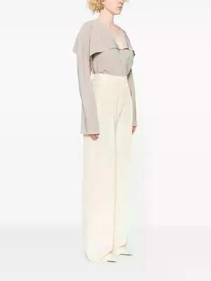 Max Mara Silk Crepe De Chine Trousers