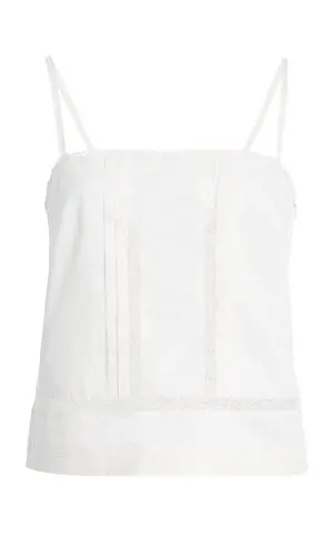 Staud Corinna Cotton Top - White