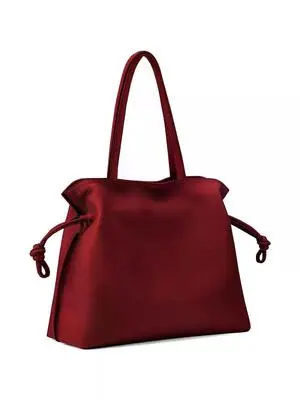ESIN AKAN Large Emma Leather Tote Bag - Red
