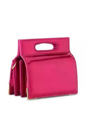 Tyler Ellis Patent Leather Mini Tote Bag With Cut-out Top Handle - Pink