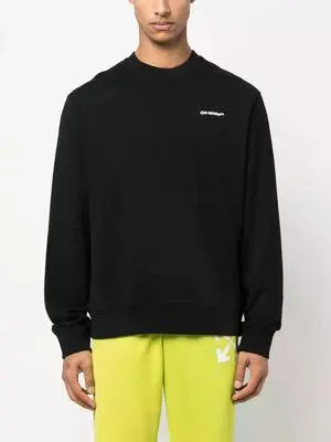Off-White Logo Print Long Sleeve Sweatshirt