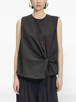 JNBY Twist-detail Sleeveless Top - Grey