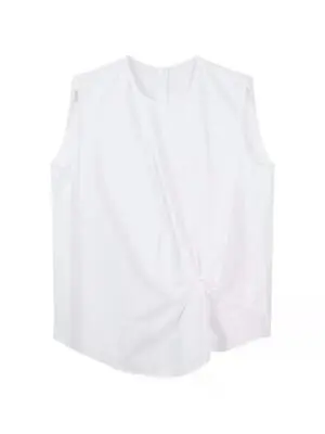 JNBY Sleeveless Draped Top - White
