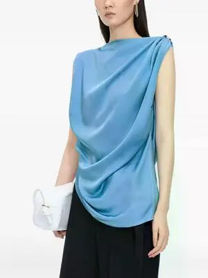 JNBY Asymmetrical Draped Top - Blue