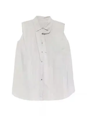 JNBY Striped Sleeveless Shirt - Grey