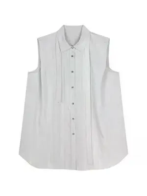 JNBY Striped Sleeveless Shirt - Grey