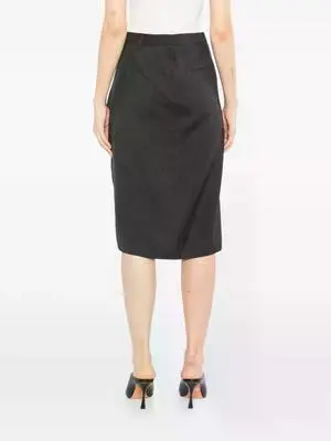 JNBY Draped Asymmetric Midi Skirt