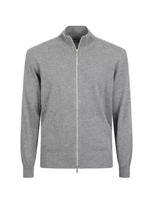 Brunello Cucinelli Zip-up Cardigan - Grey