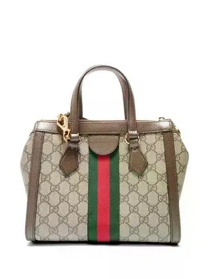 Gucci Gucci Ophidia GG Supreme Canvas Tote Bag Neutrals