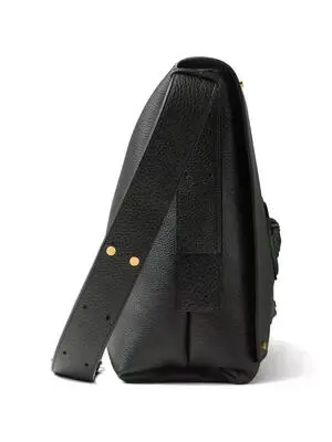 Versace Medusa Biggie Leather Messenger Bag