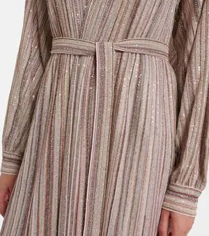 Missoni Striped Lame Wrap Cardigan