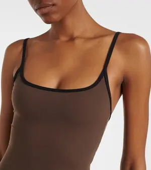 TOTEME Jersey Swimsuit - Brown