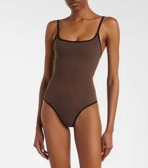 TOTEME Jersey Swimsuit - Brown