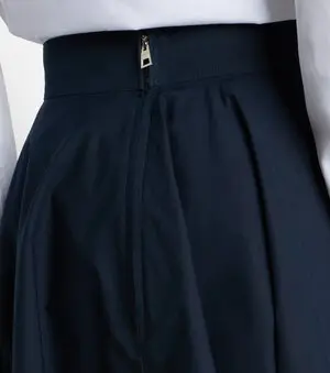 Givenchy Asymmetric Cotton Poplin Maxi Skirt