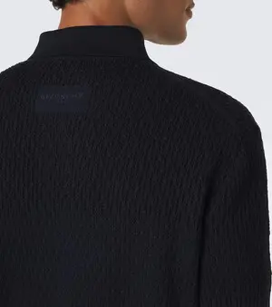 Givenchy Crochet Cotton Polo Shirt