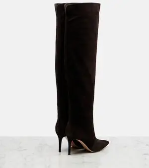 GIANVITO ROSSI Suede Knee-high Boots - Brown