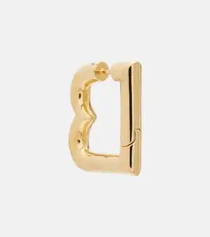 Balenciaga Brass Hoop Earrings