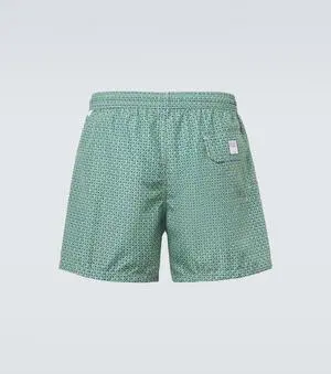 Fedeli Madeira Printed Swim Trunks - Green