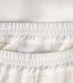 Eskandar Silk Plissé Wide-leg Trousers - White