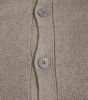 Eskandar Linen And Organic Cotton V-neck Cardigan - Neutral