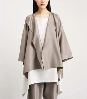 Eskandar Silk Plissé Jacket