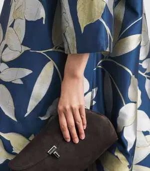 Eskandar Cotton-silk Jacquard Floral Shacket