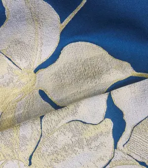 Eskandar Cotton-silk Jacquard Floral Shacket