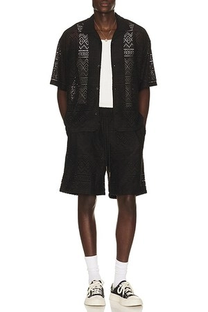 HONOR THE GIFT Pointelle Crochet Drawcord 7 Short