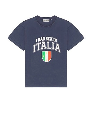 CARNE BOLLENTE Ciao Bella Tee - Navy
