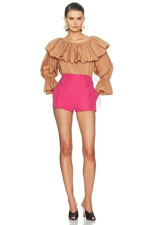 Chloé Ruffled Blouse - Reef Shell