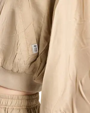 Prada Cropped Old Silk Bomber Jacket