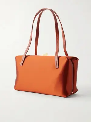 JIL SANDER Goji Pillow Satin Shoulder Bag - Orange