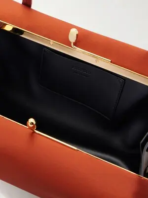 JIL SANDER Goji Pillow Satin Shoulder Bag - Orange