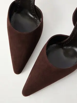 Manolo Blahnik Talernu 90 Suede Pumps