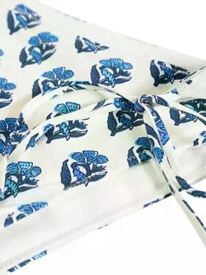 MC2 SAINT BARTH Jaipur Flower Print Bikini Bottom - Neutrals