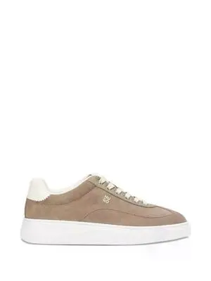 Hugo Embossed-logo Lace-up Sneakers - Brown