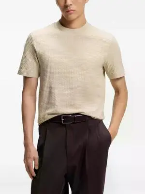 BOSS Textured Crew-neck T-shirt
