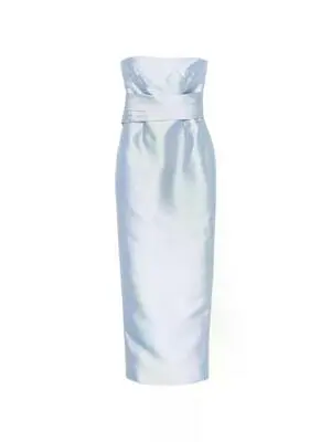 Solace London Strapless Maxi Dress With V-neck