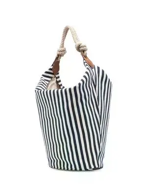 Miu Miu Striped Shoulder Bag - Blue