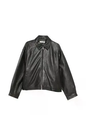 COLE BUXTON Leather Zip-up Jacket