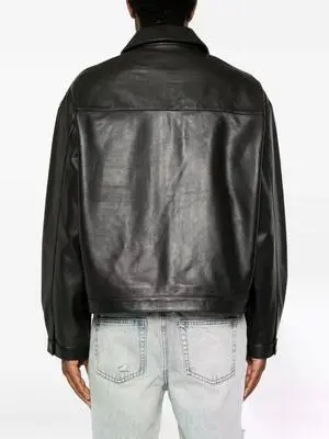 COLE BUXTON Leather Zip-up Jacket