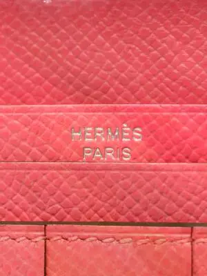 Hermès 2023 Béarn Wallet - Pink