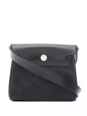 Hermès Mini Herbag Zip Shoulder Bag - Black