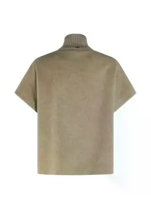 Herno High-neck Short-sleeve Poncho
